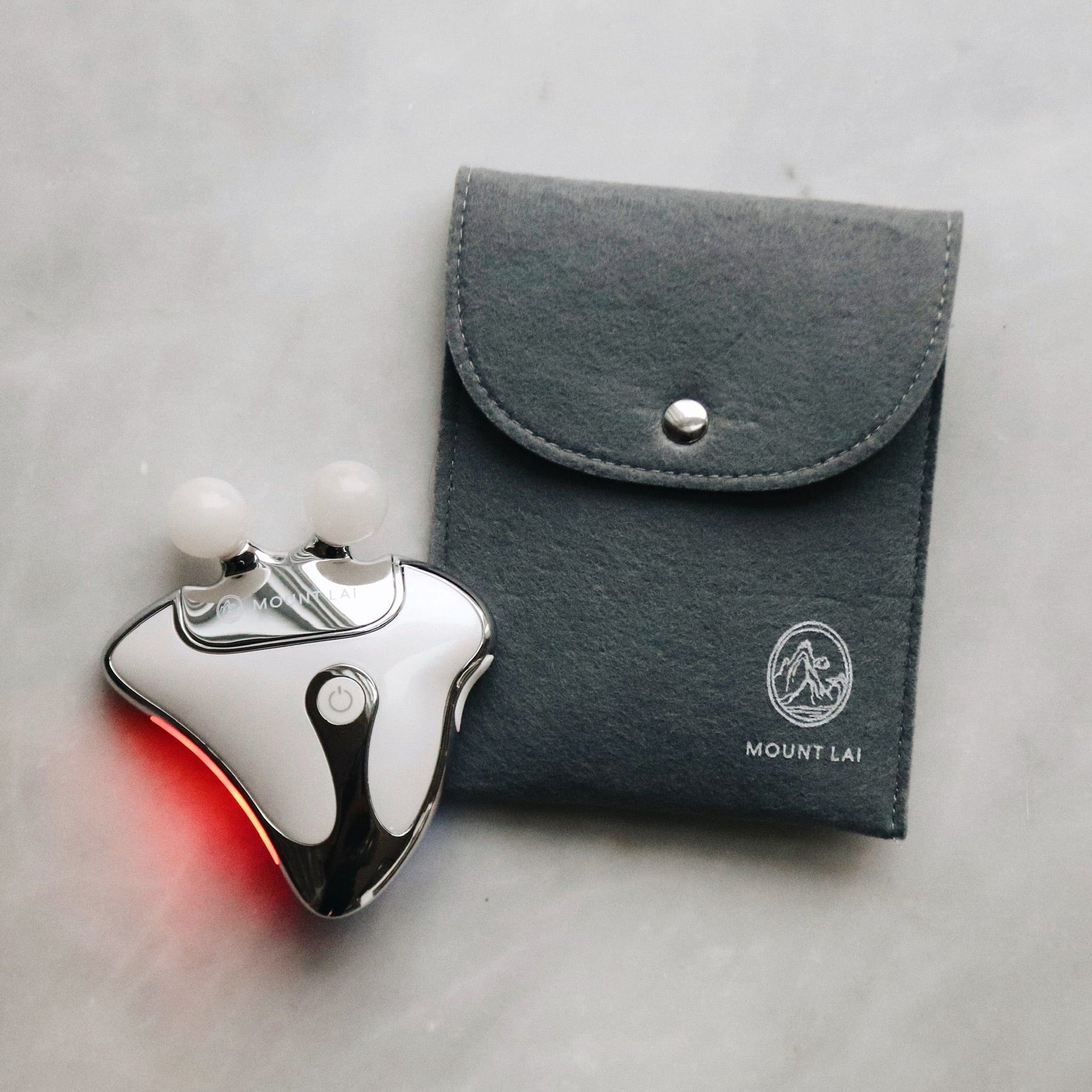 The Vitality Qi LED Gua Sha Device with Protective Pouch – Mount Lai