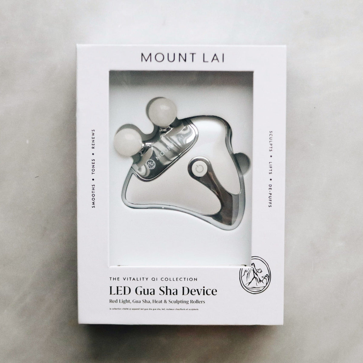 The Vitality Qi LED Gua Sha Device with Protective Pouch – Mount Lai