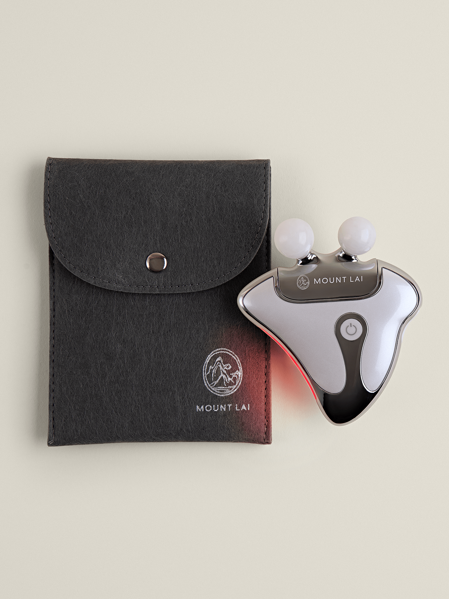 The Vitality Qi LED Gua Sha Device with Protective Pouch – Mount Lai